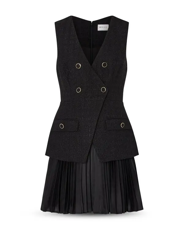 MILLY Mixed Media Minidress