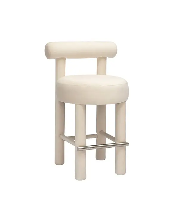 TOV FURNITURE Carmel Counter Stool - Cream