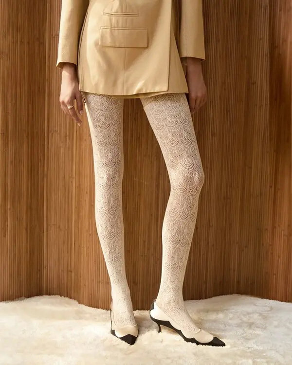 STEMS Emelia Tattoo Tights - Ivory