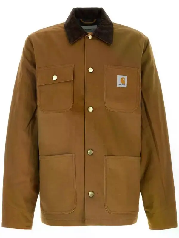Carhartt Work In Progress Michigan Logo-patch Shirt Jacket - Brown