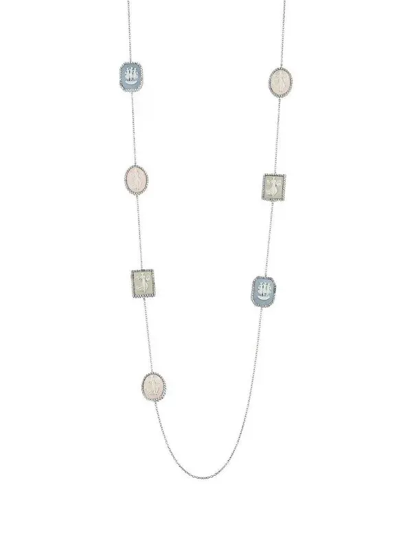 CAMEO & BEYOND Dancing Goddess And The Three Graces Necklace - Silver