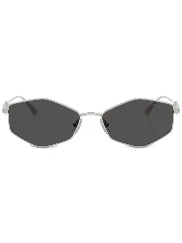 JIMMY CHOO Logo-engraved Sunglasses - Silver