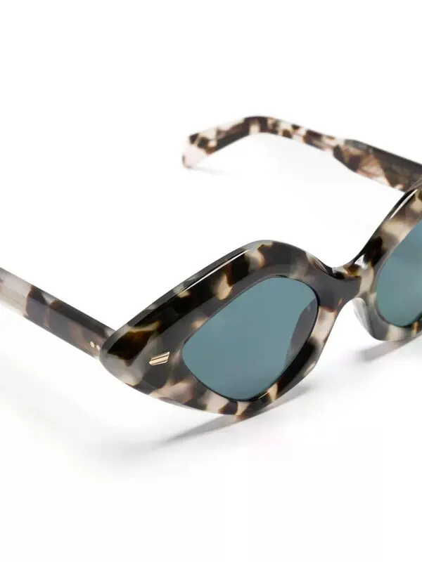 CUTLER & GROSS Tortoiseshell-effect Oversize Sunglasses - Grey