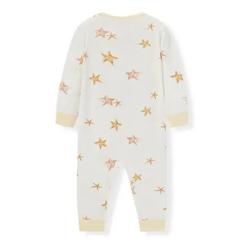 MILKBARN Luxe Stretch Zipper Pajama - Starfish Dreams