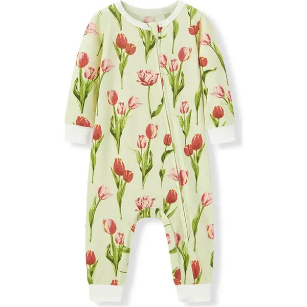 MILKBARN Luxe Stretch Zipper Pajama - Tulip