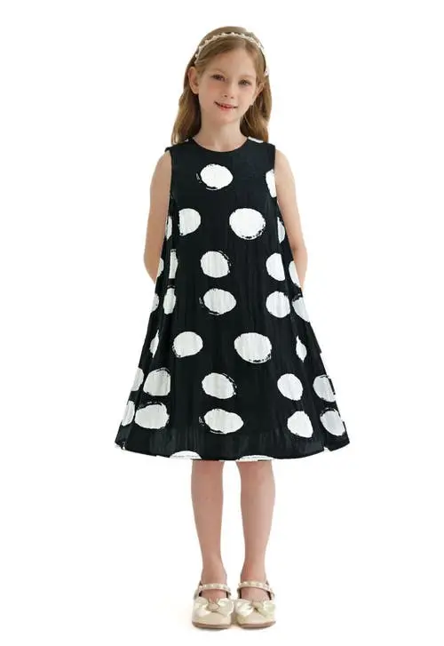 TULLEEN Polka Dot Sleeveless Dress