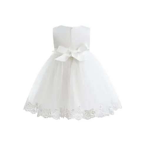 TULLEEN Embroidered Blooming Bow Dress
