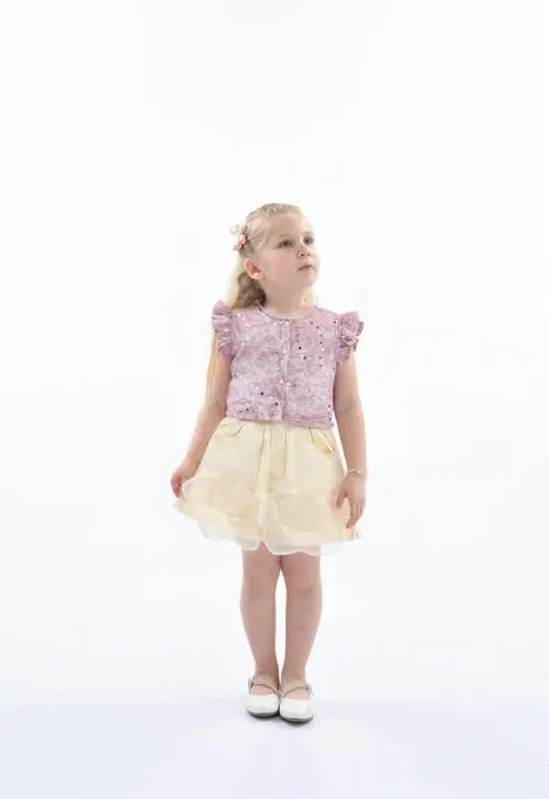 MIMI TUTU Sequin Shorts Set