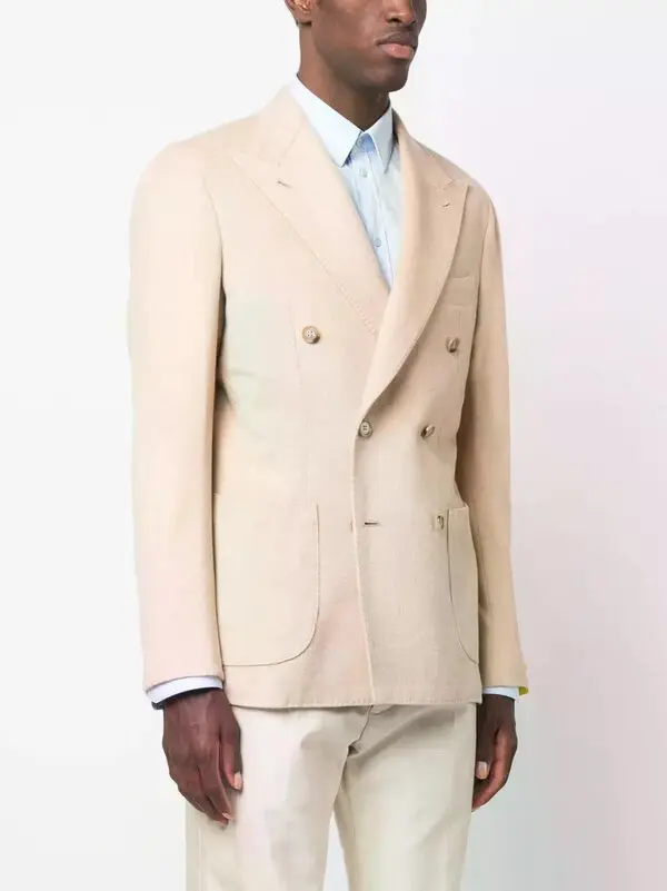 Gabo Napoli Double-breasted Camel-hair Blazer