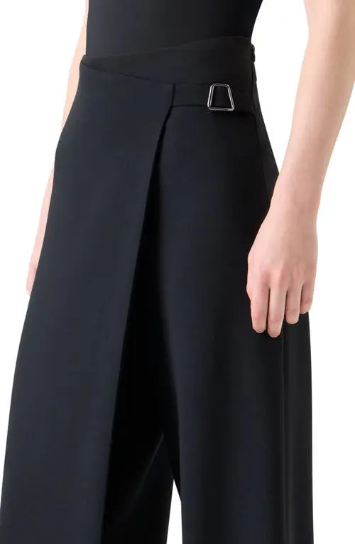 Akris Foss Apron Front Wool Blend Pants