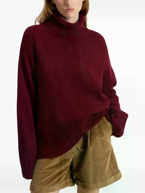 Woolrich Turtleneck Ribbed Knit Sweater