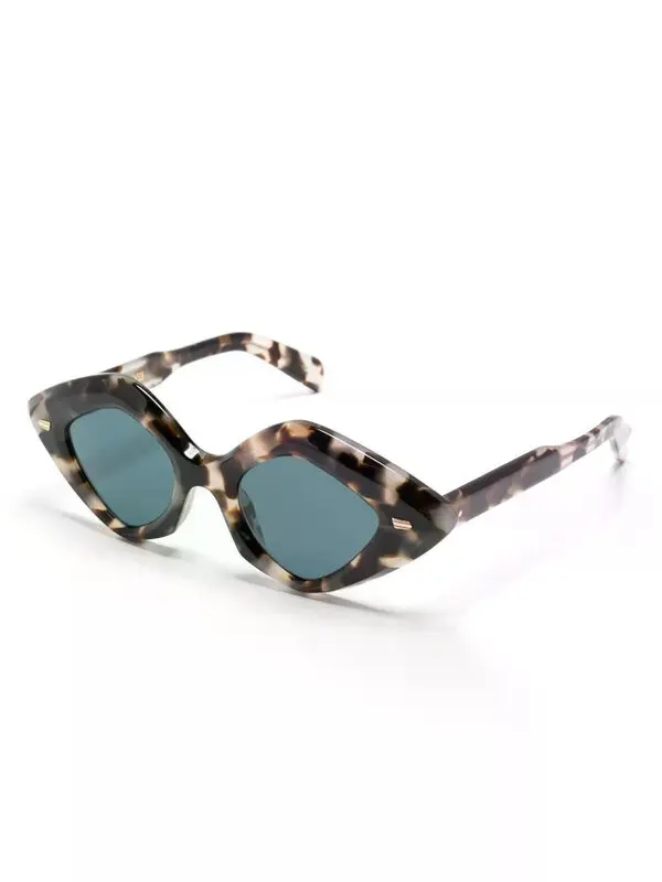 CUTLER & GROSS Tortoiseshell-effect Oversize Sunglasses