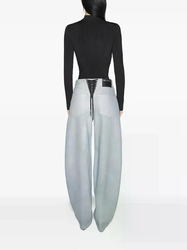 MUGLER Lace-up Trousers