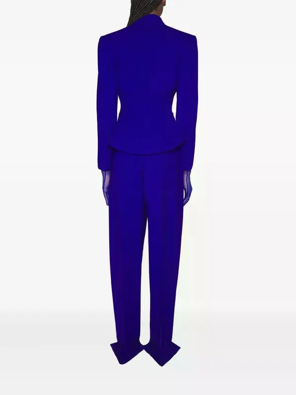 MUGLER Pleated Split-hem Trousers