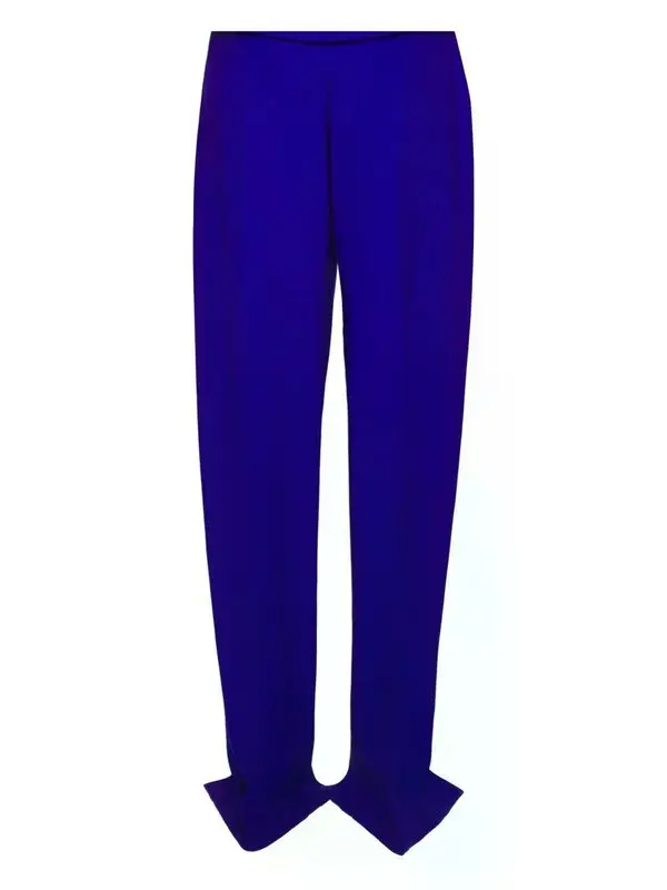 MUGLER Pleated Split-hem Trousers
