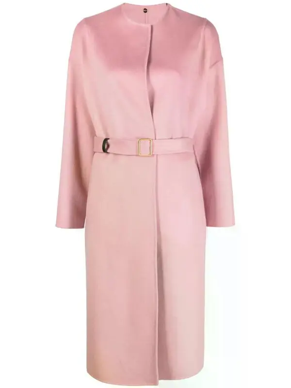 N_8 MILANO Belted Wool-cashmere Trench Coat