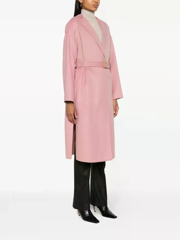 N_8 MILANO Belted Wool-cashmere Trench Coat