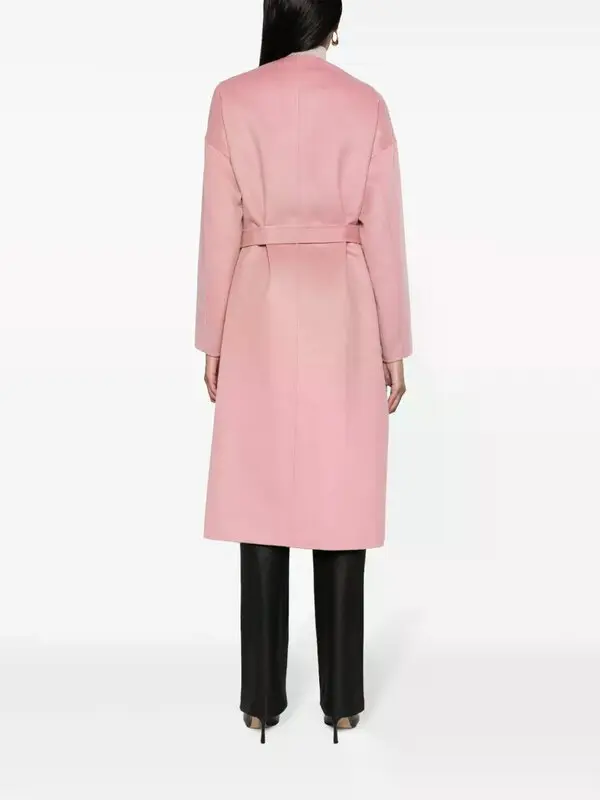 N_8 MILANO Belted Wool-cashmere Trench Coat