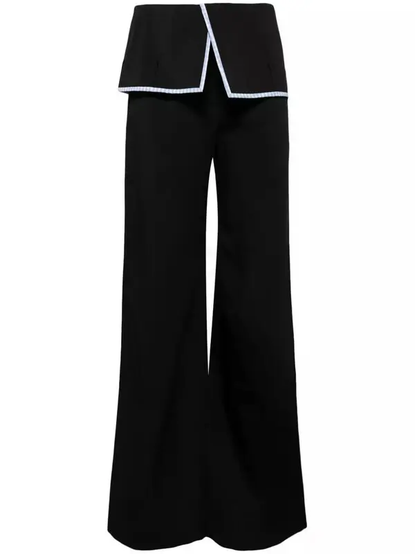 BESFXXK Check-pattern Straight-leg Trousers