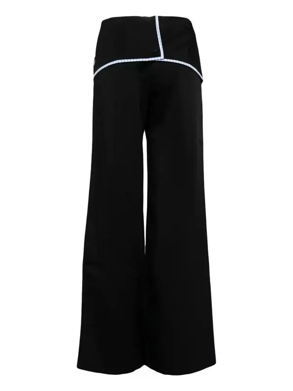 BESFXXK Check-pattern Straight-leg Trousers
