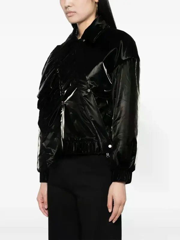 BESFXXK Frill-detail Button-up Bomber Jacket
