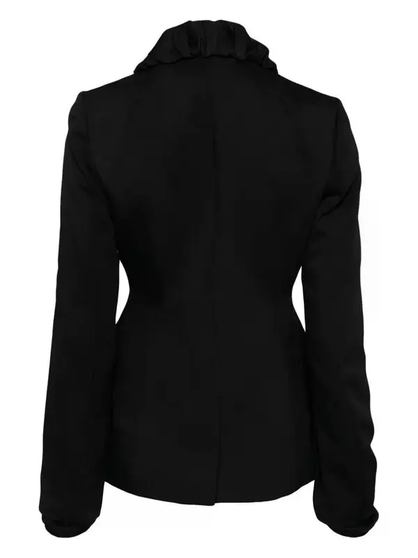 BESFXXK Draped Double-breasted Blazer