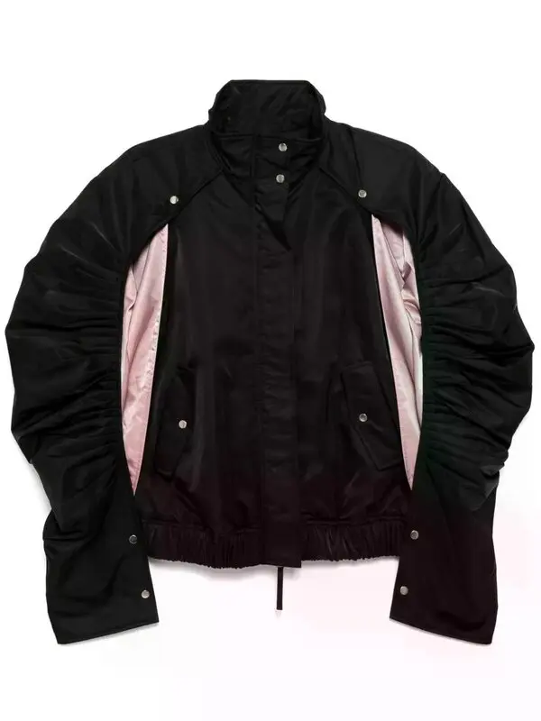 BESFXXK Cut-out Bomber Jacket