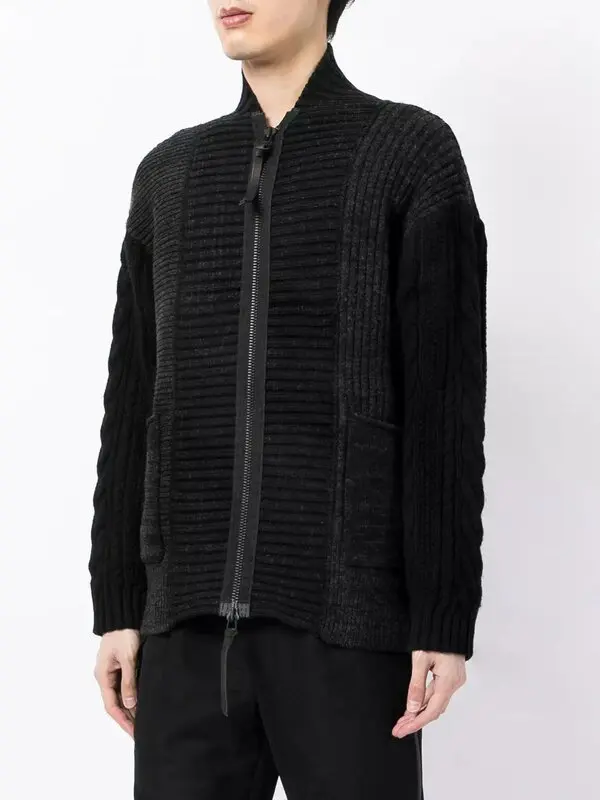 THE VIRIDI-ANNE Chunky-knit Zip-up Cardigan