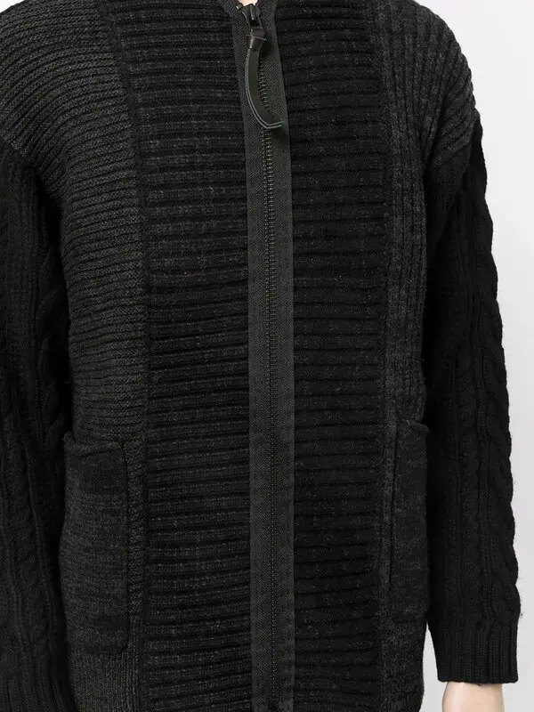 THE VIRIDI-ANNE Chunky-knit Zip-up Cardigan