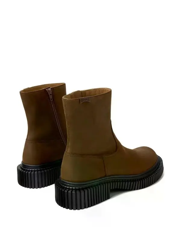 Camper Pix Berlin Zip-detail Platform Boots - Brown
