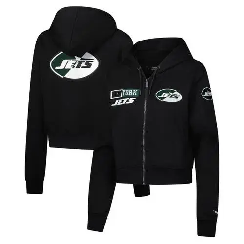 PRO STANDARD New York Jets Split Logo Full-zip Hoodie