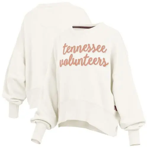 PRESSBOX Tennessee Volunteers Chelsea Oversized Pullover Sweatshirt