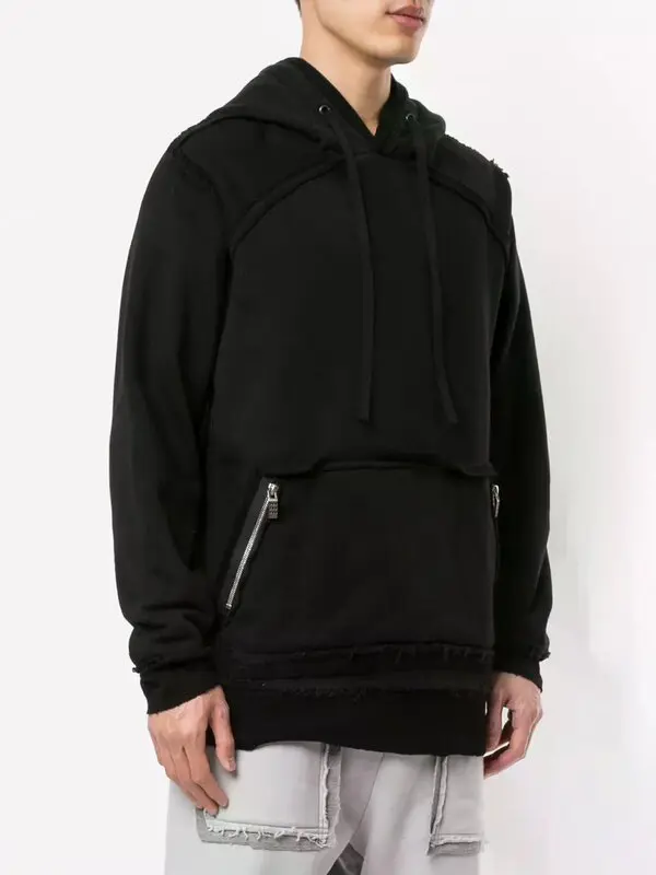 CARPE DIEM Casual Raw Hem Hoodie
