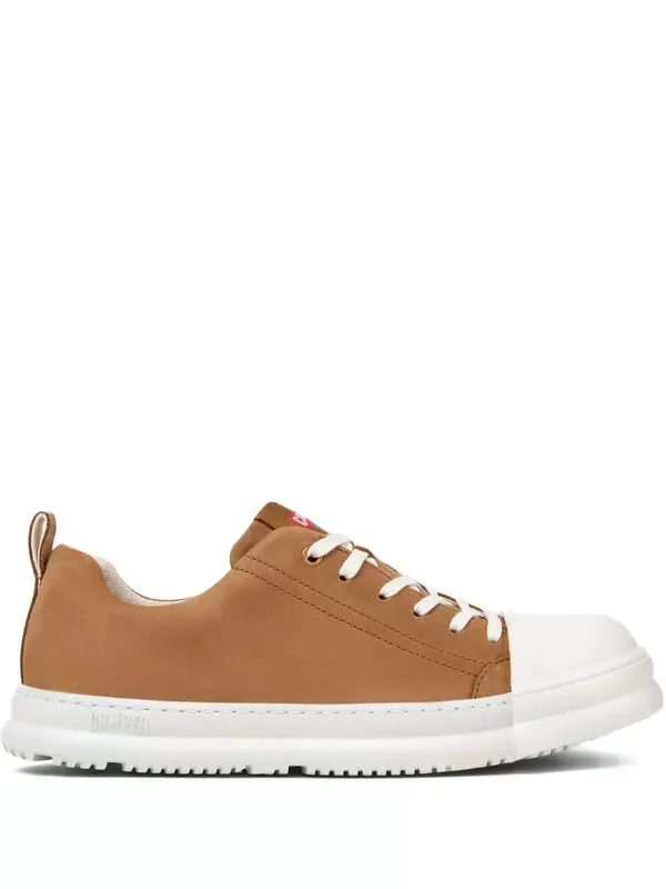 Camper Junction Runner Lace-up Nubuck Leather Sneakers - Brown