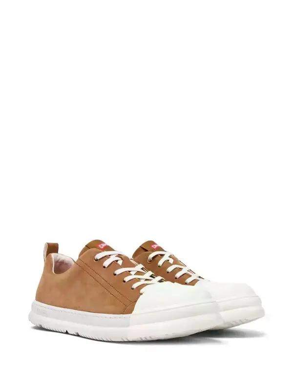 Camper Junction Runner Lace-up Nubuck Leather Sneakers - Brown