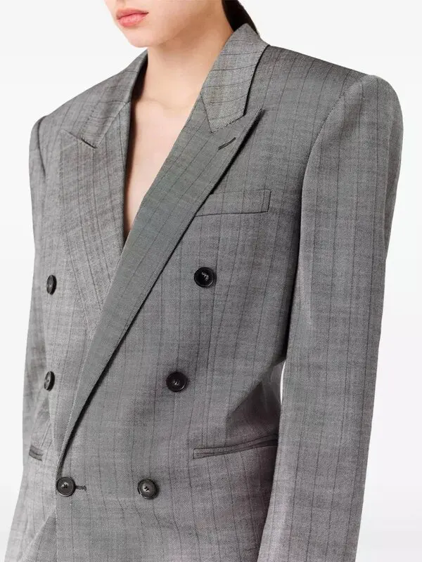 Stella McCartney Pinstripe Double-breasted Coat