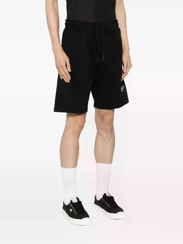 PHOBIA Embroidered Logo Cotton Shorts