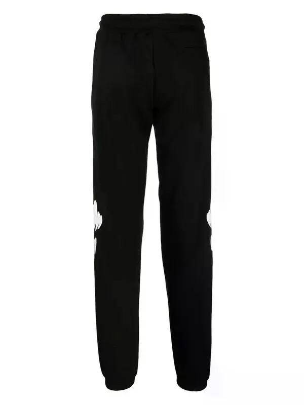 PHOBIA Mouth-print Cotton Track Pants