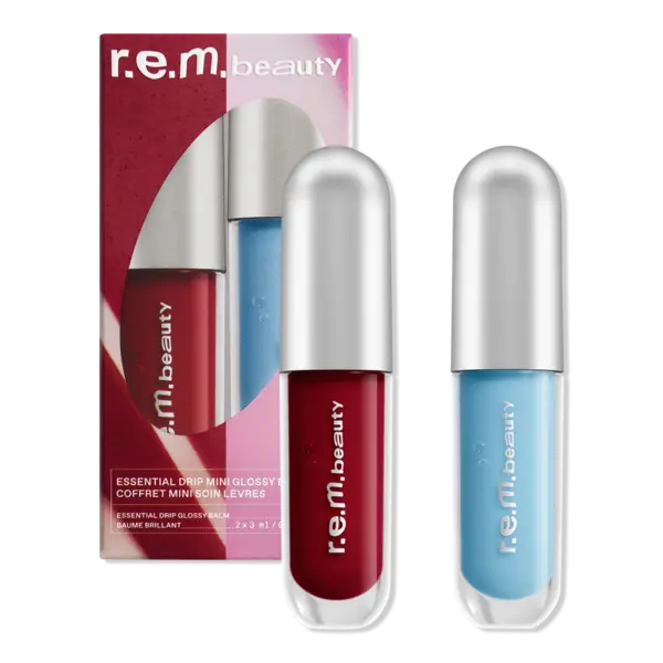 R.E.M. BEAUTY Mini Essential Drip Glossy Balm Duo - Cherry Cola And Cotton Candy