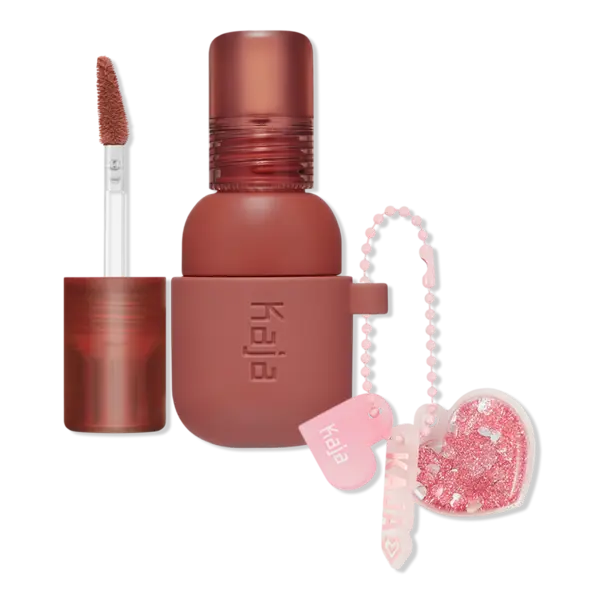 KAJA Jelly Charm Glazed Lip Stain & Blush With Keychain - Peach Fizz
