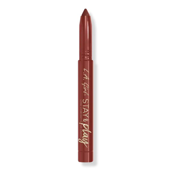 L.A. GIRL Stay & Play Long Wear Matte Lip Crayon - Here For It