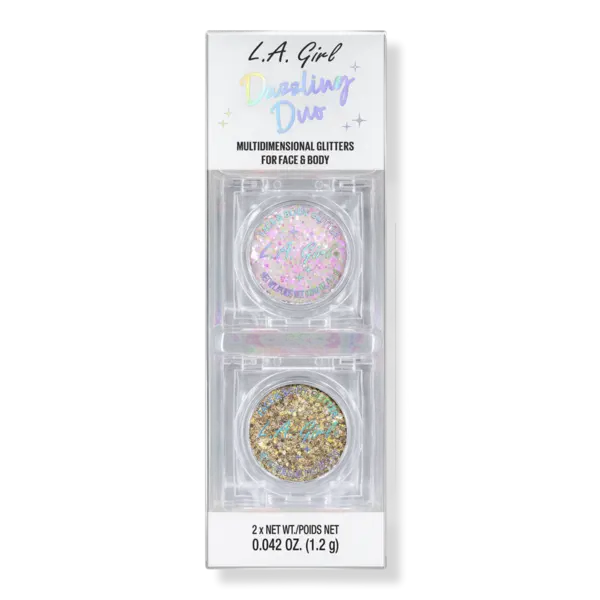 L.A. GIRL Dazzling Duo Face & Body Glitter - One-color