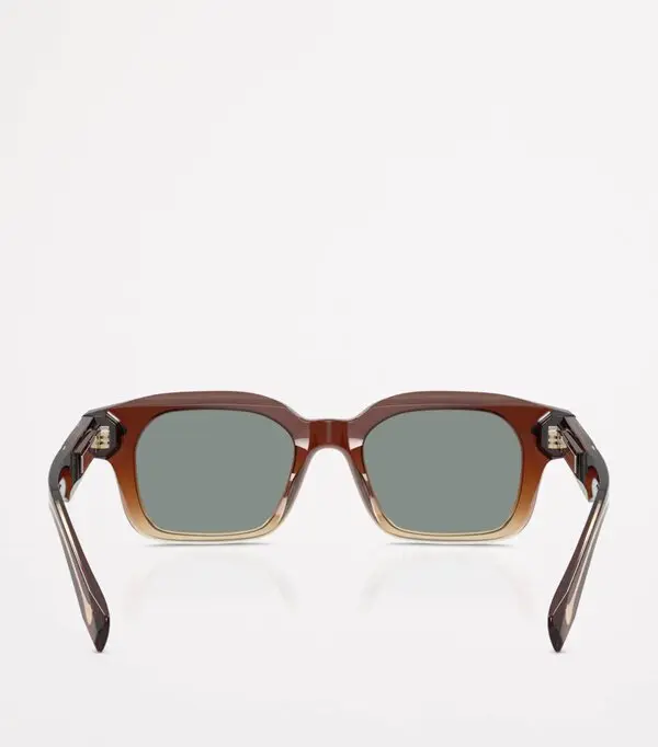 Brunello Cucinelli Acetate Square Sunglasses - Red
