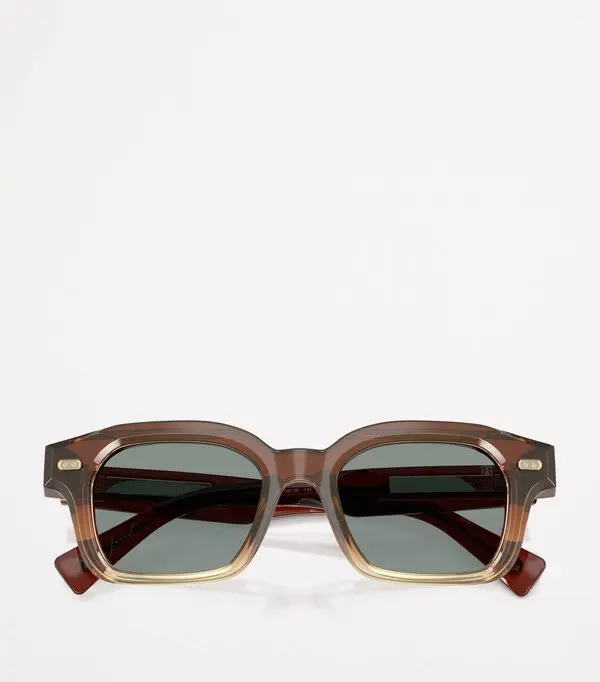 Brunello Cucinelli Acetate Square Sunglasses - Red
