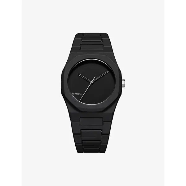 D1 MILANO Polycarbonate Quartz Watch - Black