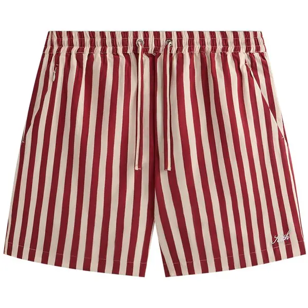 Kith Striped Cedar Short - Red