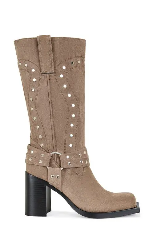 AZALEA WANG Cirilla Studded Boots
