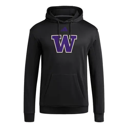 Adidas Washington Huskies Locker Logo Fleece Pullover Hoodie