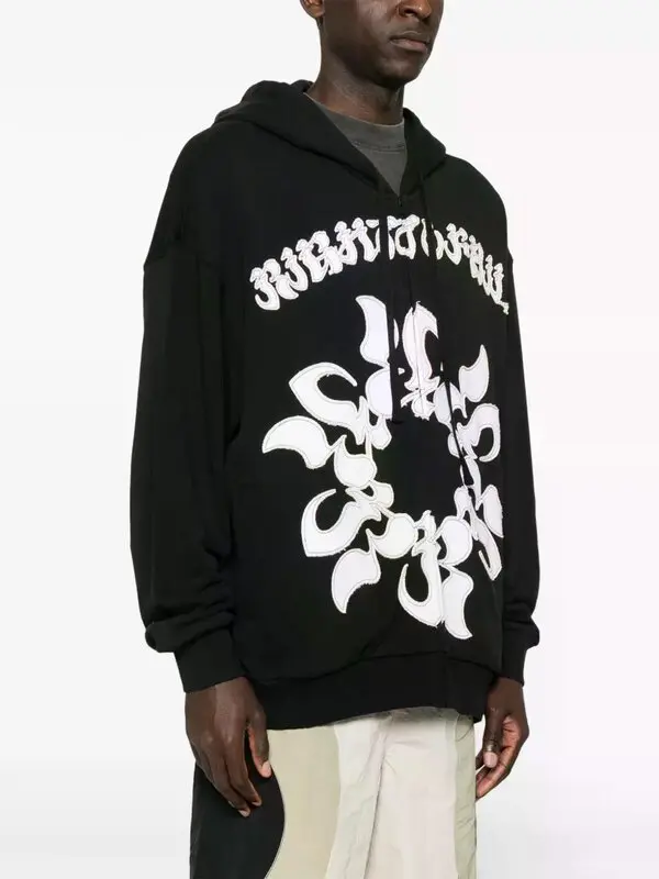 KUSIKOHC R-patch Hoodie - Black