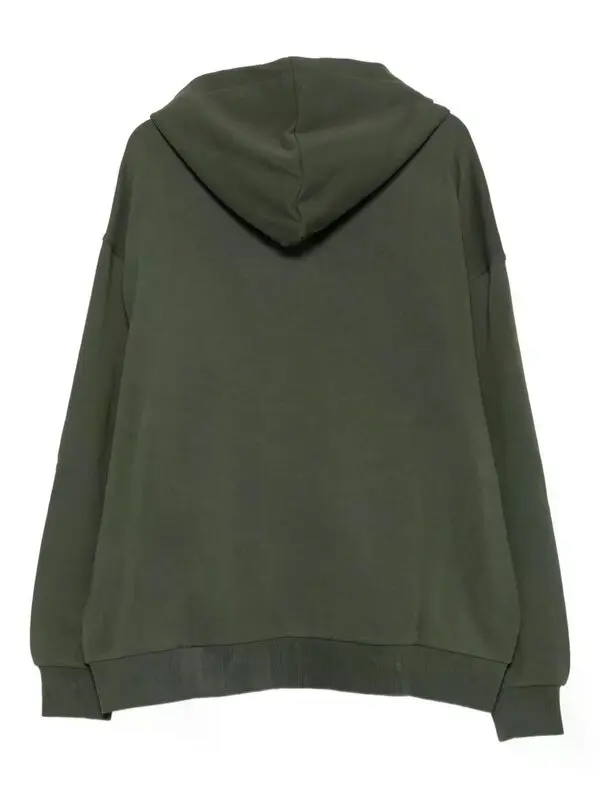 KUSIKOHC Embroidered Sun Zip-up Hoodie - Green